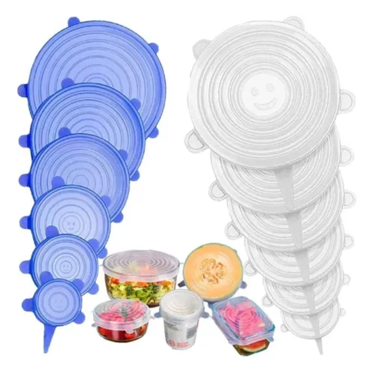 TAPAS SILICONA ELÁSTICAS PARA COCINA – Box Gold Store